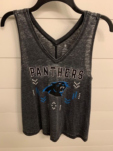 NFL Teen Apparel Carolina Panthers Grey Blue Lightweight Tank Top Size ...