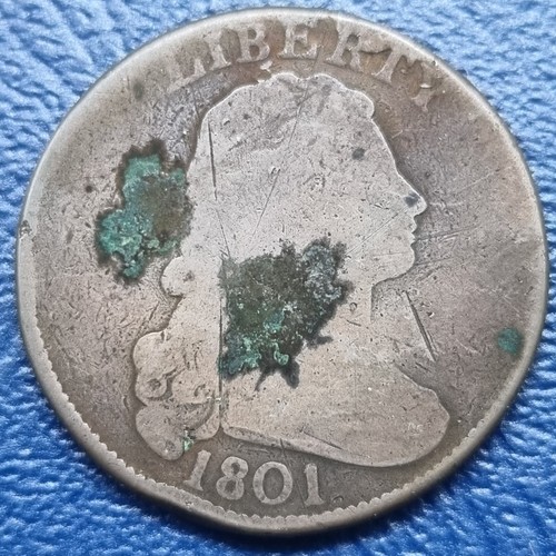 1801 Draped Bust Large Cent 1c Early Copper Coin Circulated CUD #71249 ...