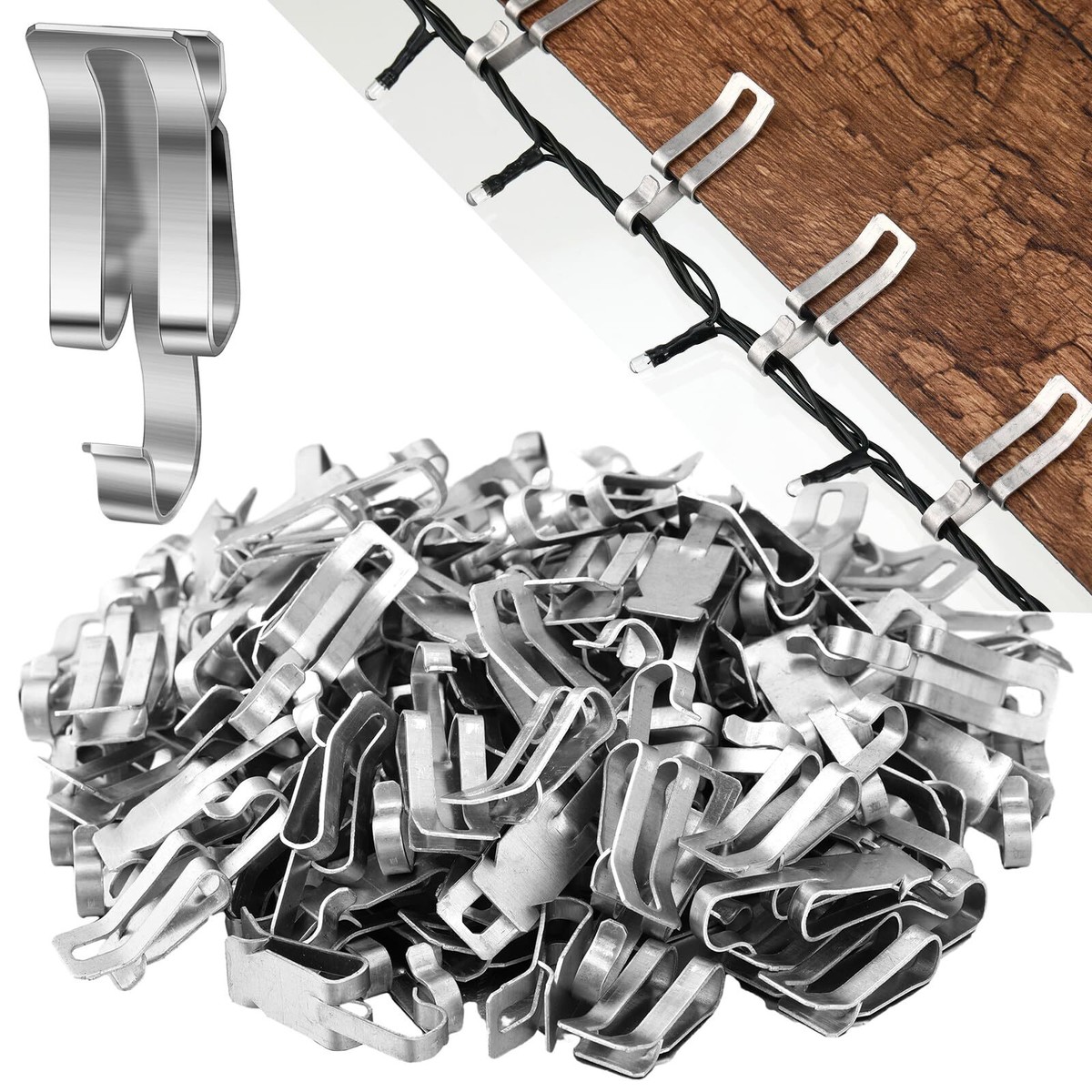 Christmas Lights Gutter Clips For Metal Zonon 100 Pcs Christmas Light