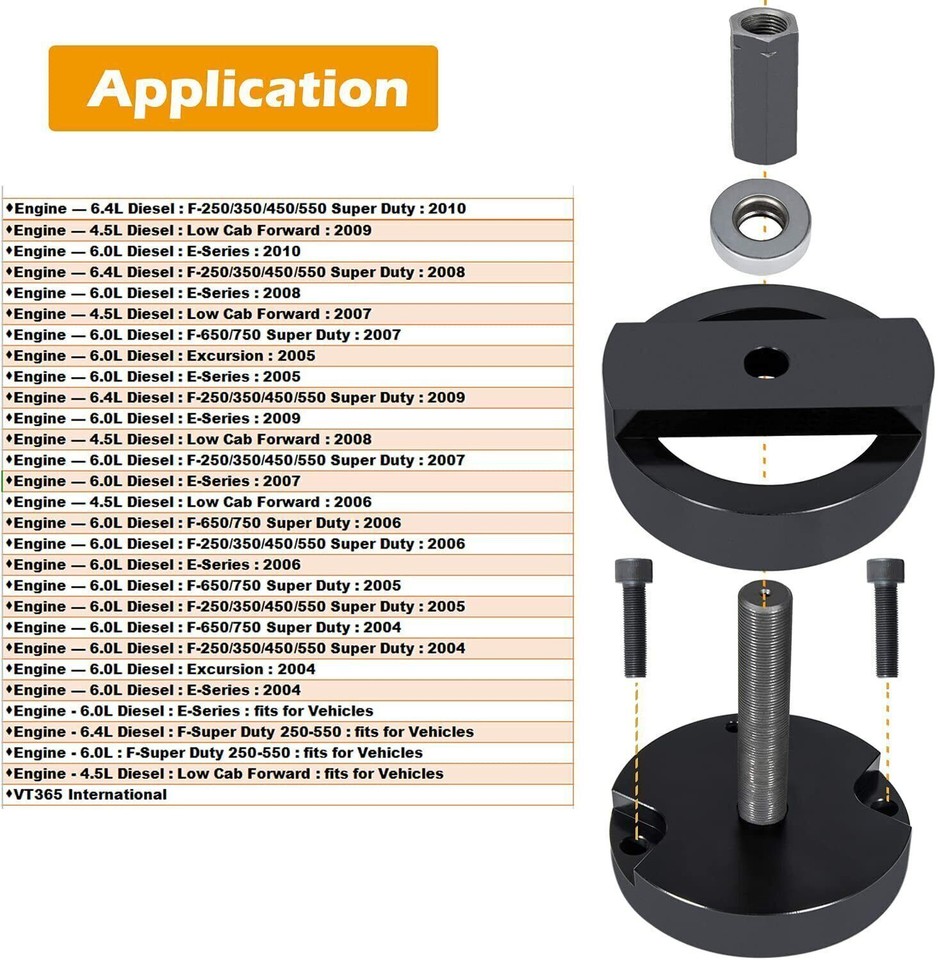 303-770 for Ford 4.5L 6.0L 6.4L Crankshaft Rear Main Seal & Wear Ring ...