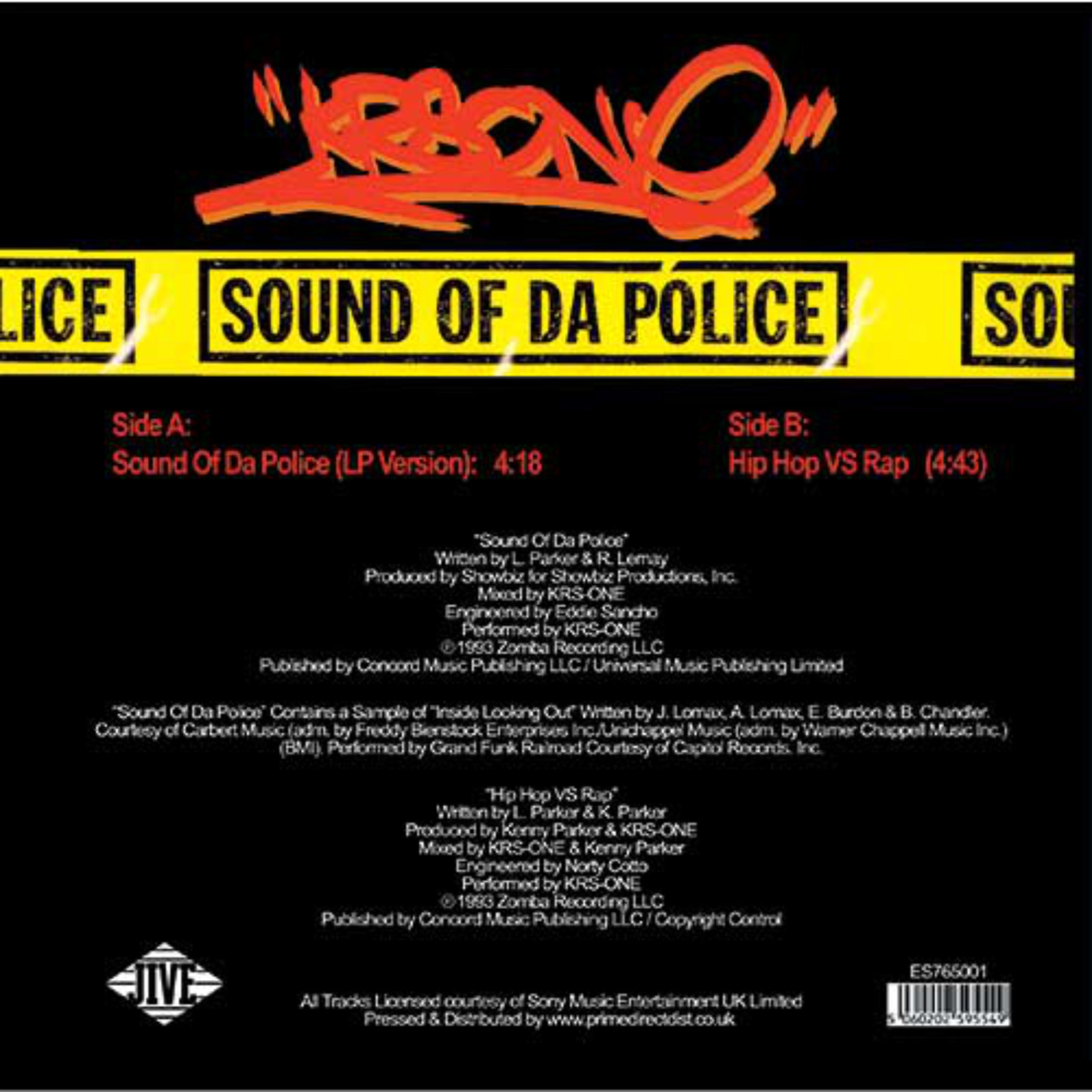 KRS-One | Sound Of Da Police | 7" Vinyl | eBay
