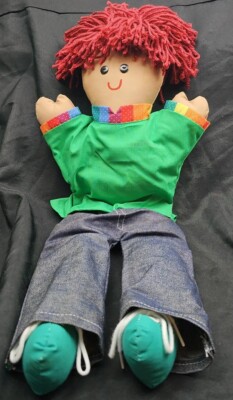 Treehuggers Hand Puppet Cloth Doll Red Hair Plush Puppet Tie ...