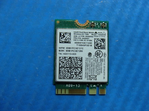 Lenovo Thinkpad S3 Yoga 14 14" Wireless WiFi Card 7260NGW 04X6007 | eBay