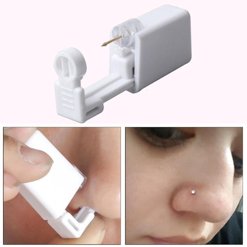 Ear Nose Piercing Unit Earring Kit DIY Home Piercer Pierce Studs | eBay UK