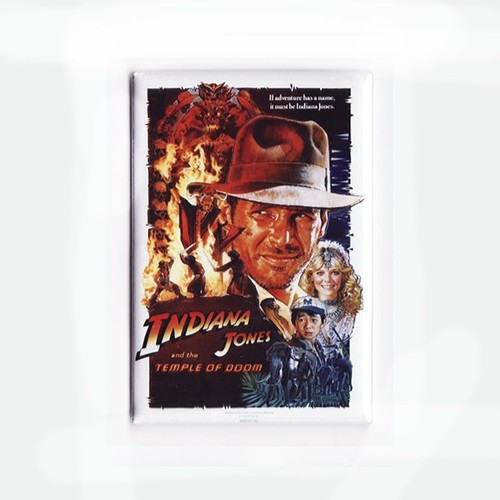 INDIANA JONES TEMPLE OF DOOM (1984) - 2"x3" MOVIE POSTER MAGNET ...
