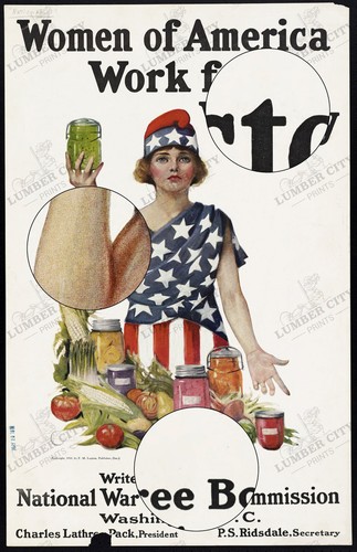 1918 Women of America Work for Victory Reproduction Poster Wall Art | eBay