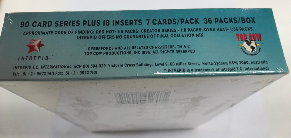 Australia Intrepid Cyberforce Summer Comics Cards Box (36 packs ...