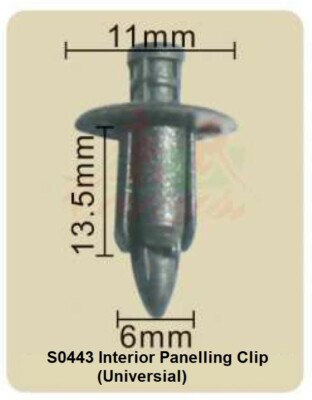 50PCS Auto Car Plastic Rivet Fasteners Interior Paneling Clip ...