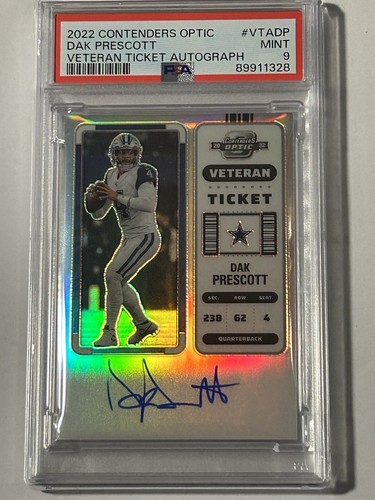 2022 Panini Contenders Optic - Veteran Ticket Autographs #3 Dak ...