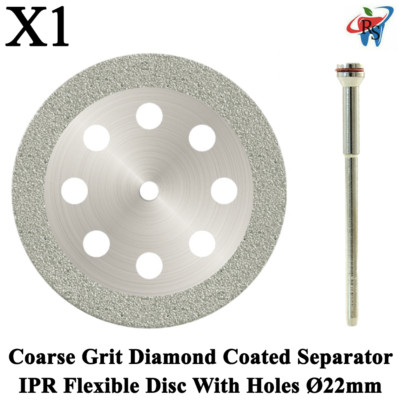 1X Coarse Double-Sided Diamond Coated Grit Disc For IPR Ø22mm Thickness ...
