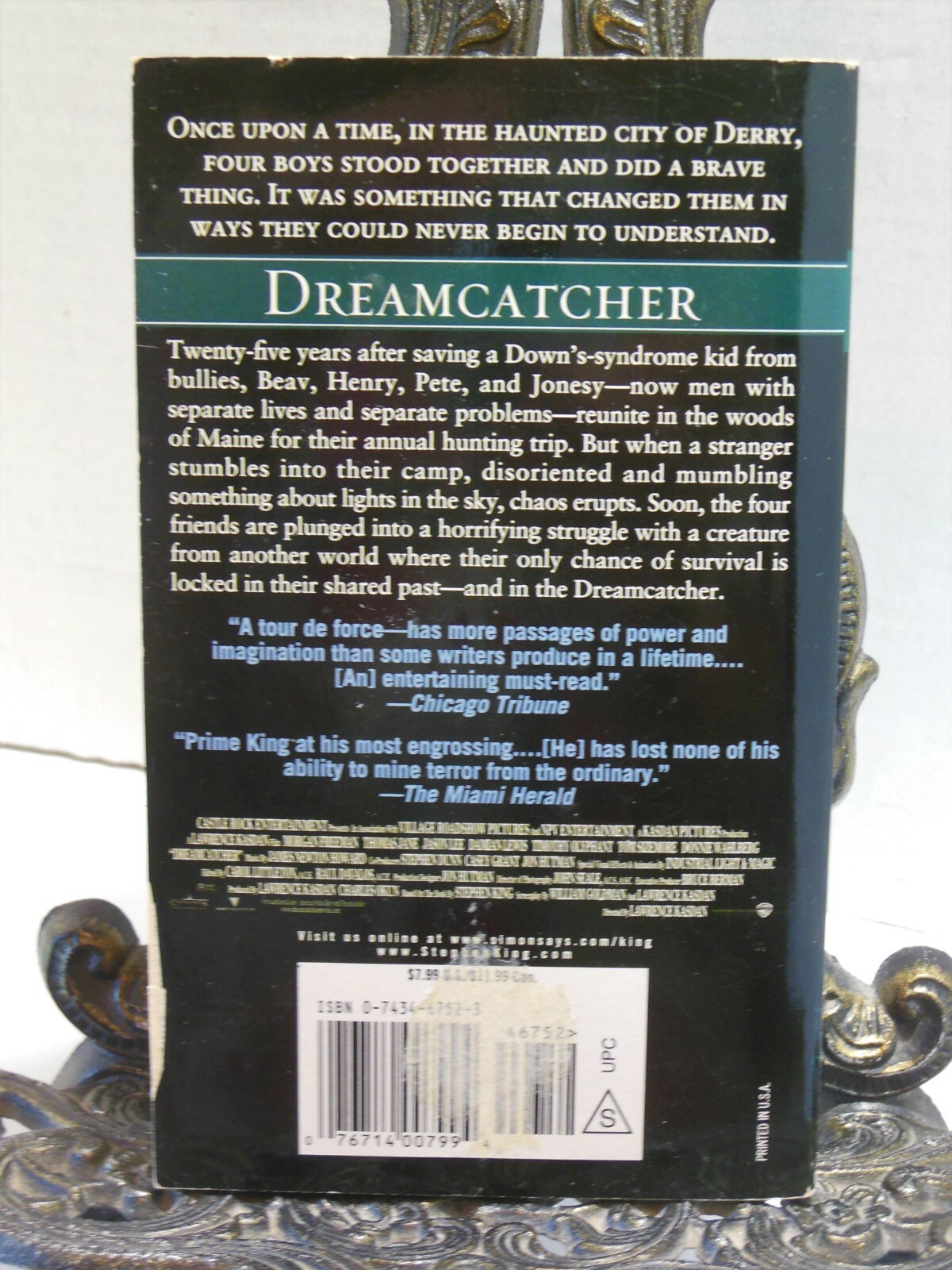 Dreamcatcher STEPHEN KING First Edition Alien Extraterrestrial Parasite ...