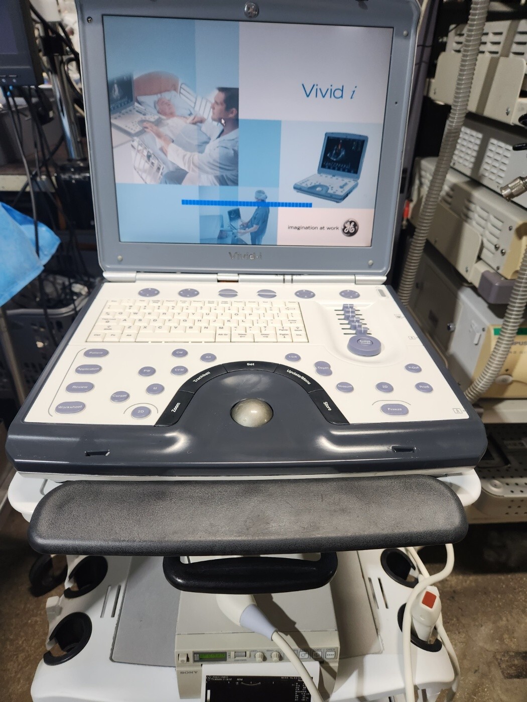 GE Vivid i Portable Ultrasound Machine With 2 Probes | eBay