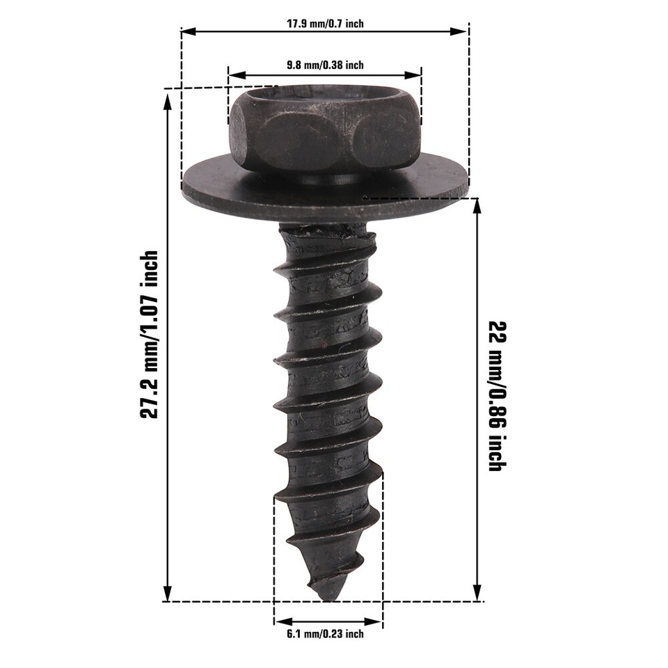 30x For Toyota Screw Bolt Fixing Retainer Fender Liner Under Cover ...