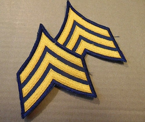 US United States Armed Forces or Army Cadet military SERGEANT stripes ...