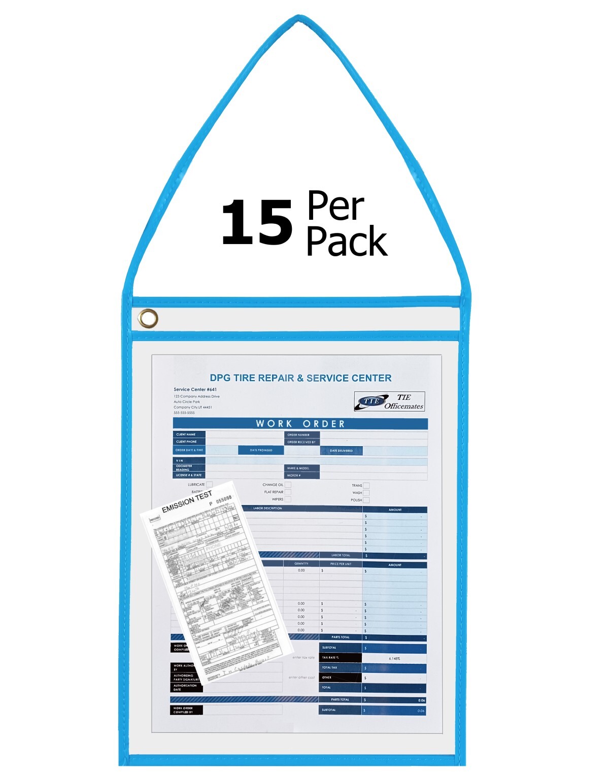 Auto Repair Ticket Holders: 9 x12 Heavy Duty Order Holder Strap Sky ...