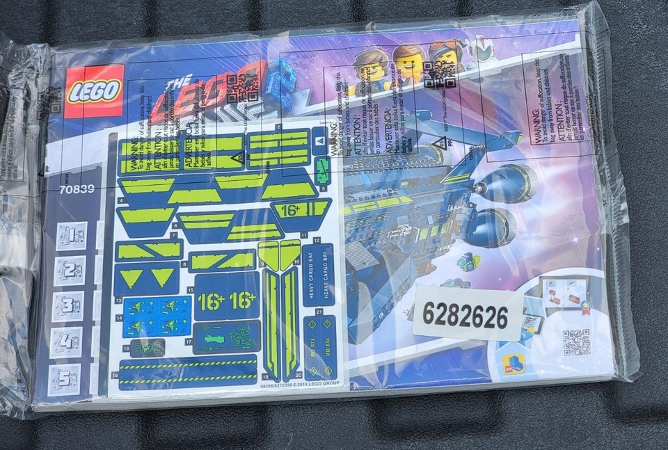 NEW SEALED w/ Decals LEGO Instruction Manual *The Rexcelsior 70839 LEGO ...