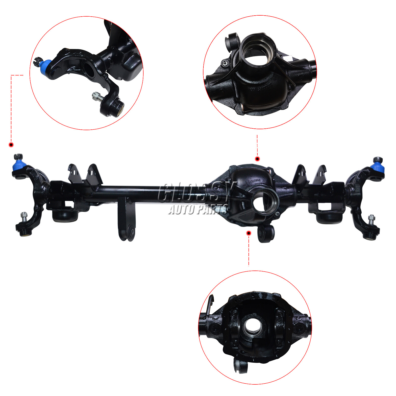 For 2007-2017 Jeep Wrangler 4X4 4WD Dana 30 Solid Front Axle + 3.21 ...