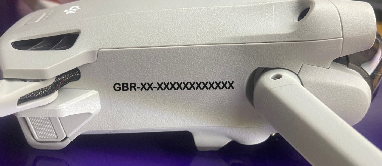 UK drone Operator ID labels CAA regulatory stickers. Fits DJI Mini 2 ,3 ...