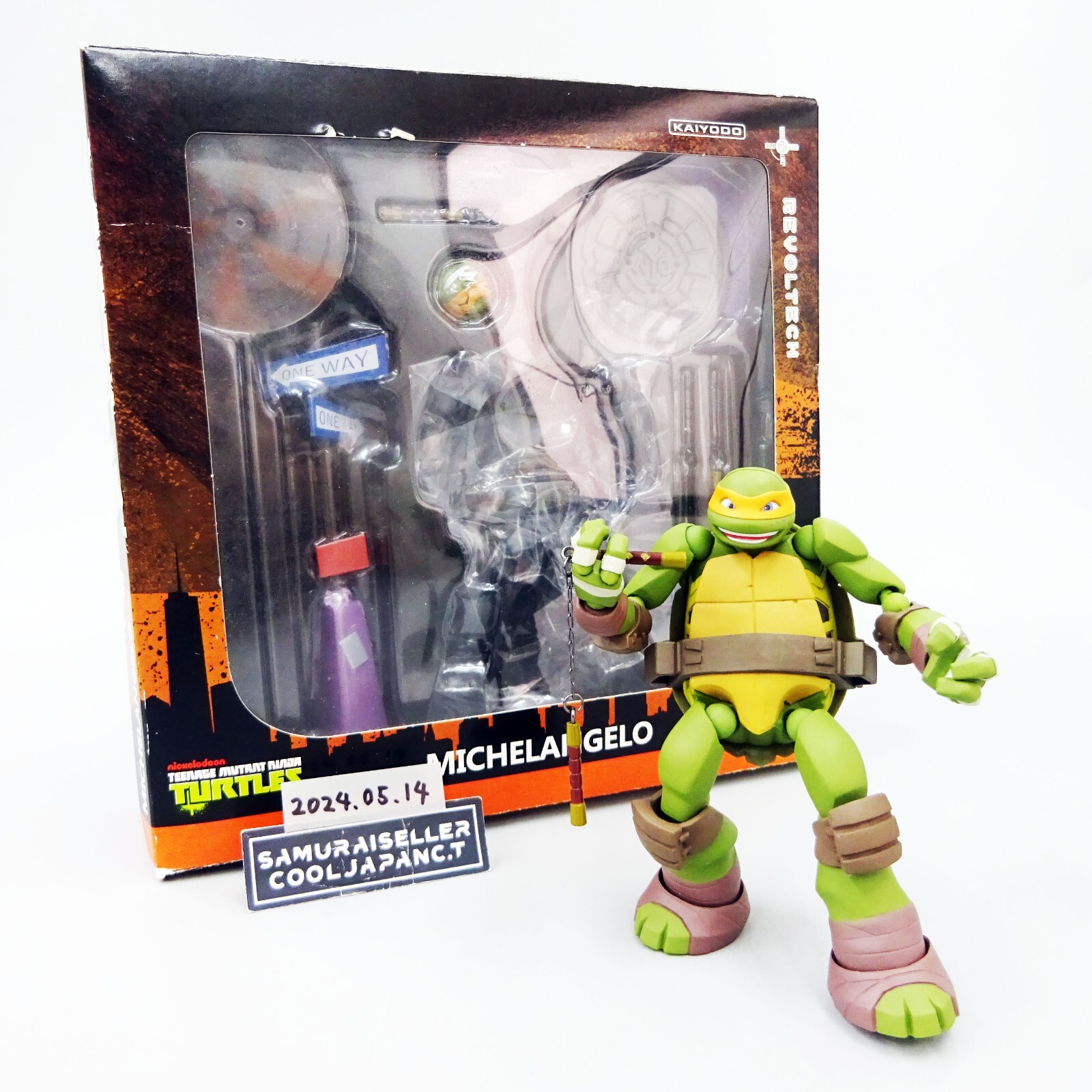 Figurine Revoltech Teenage Mutant Ninja Turtles Michelangelo Kaiyodo ...