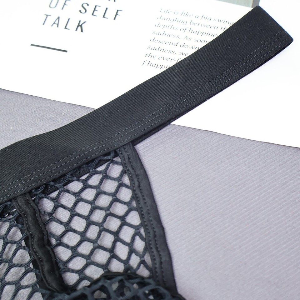 Minimal Coverage Intimate Moments Men Mesh Thong T-back G-string Mesh ...