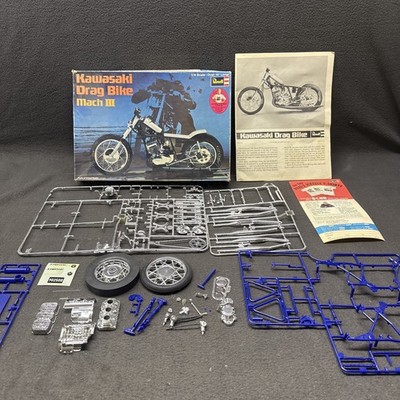Revell Kawasaki Drag Bike Mach III Model 1/8 Scale Model Kit Motorcycle ...