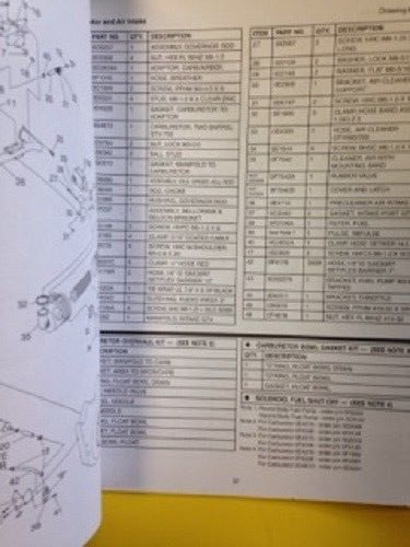 DIXIE CHOPPER Generac GTV 760 Engine Parts Manual Model 005463-0 ...