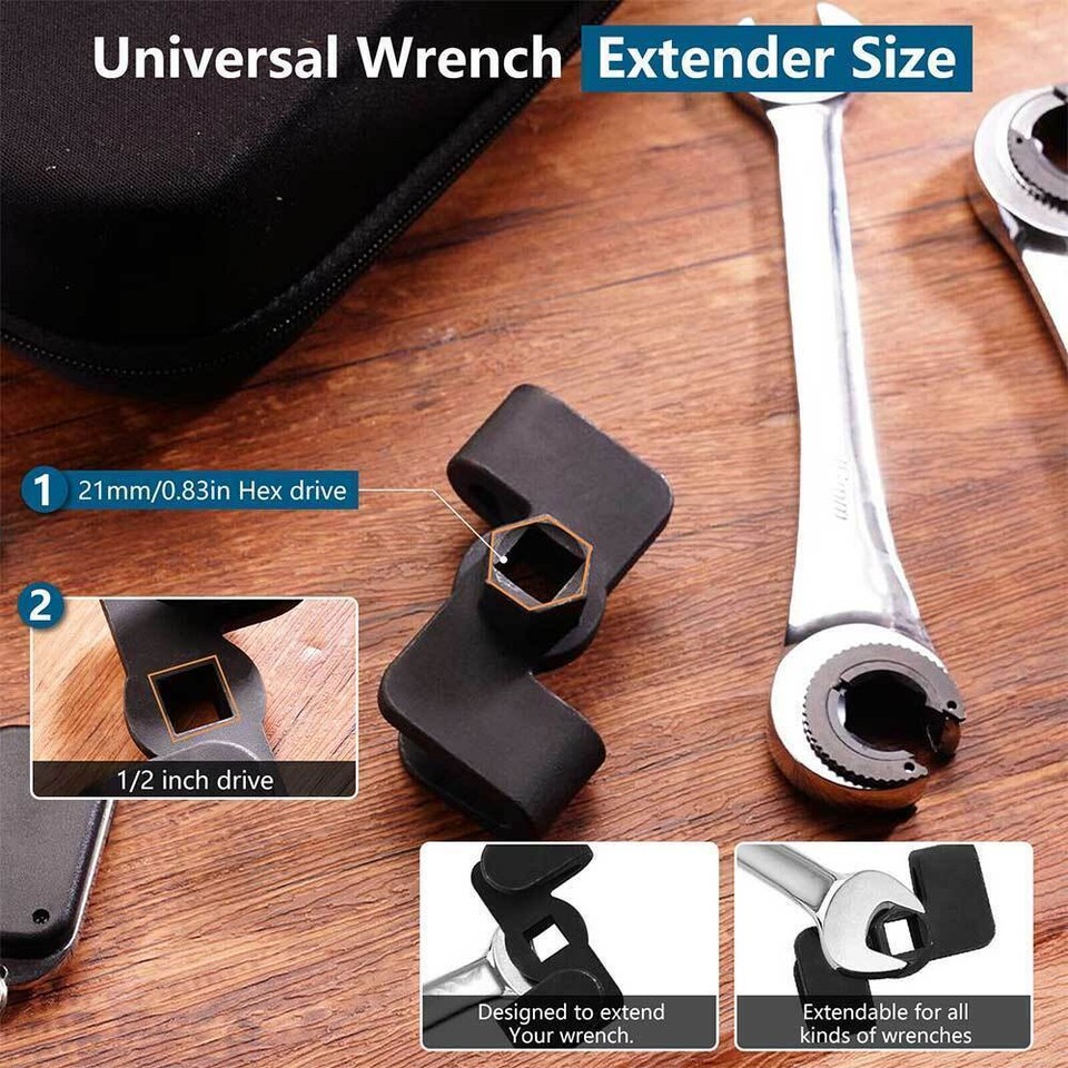 Wrench Extender Wrench Extension Tool Universal 1/2 Inch Drive Breaker ...