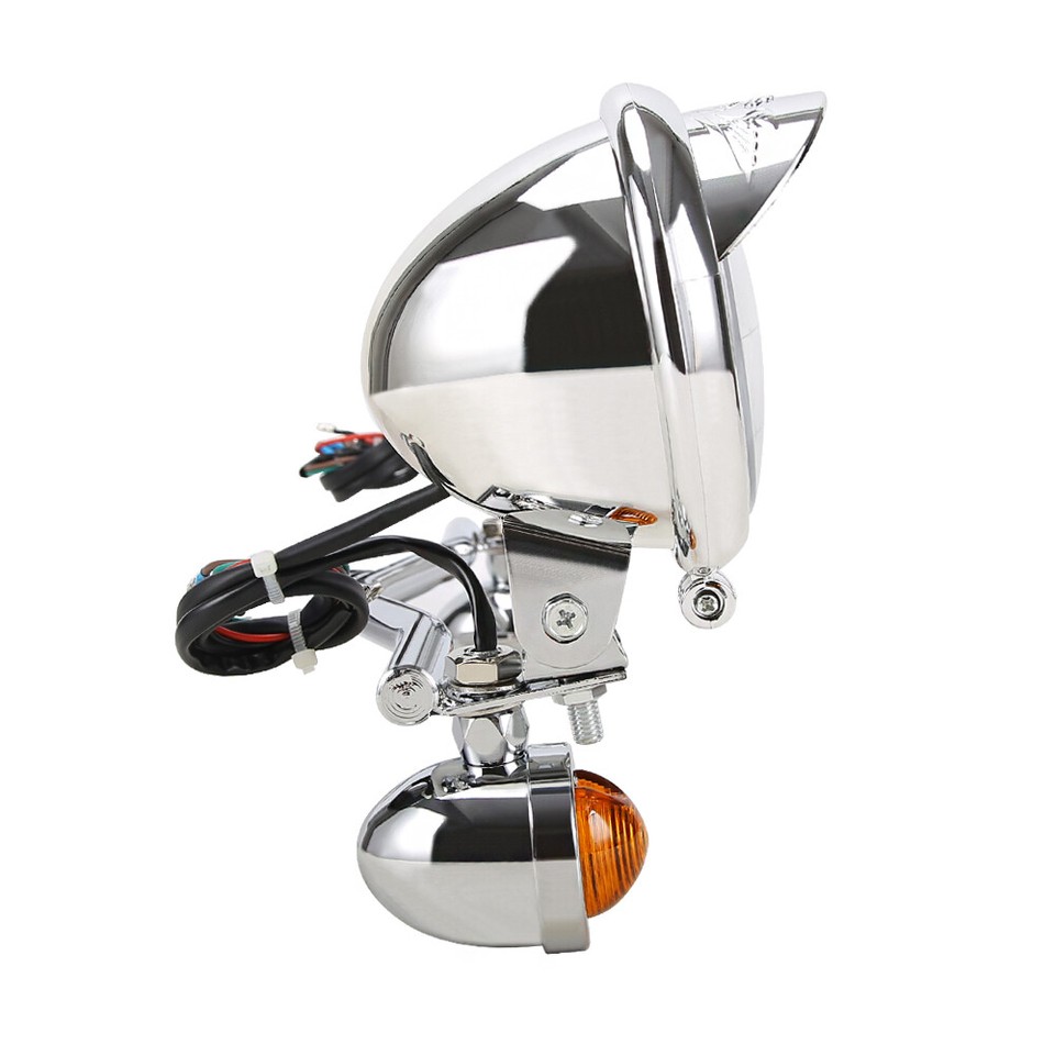 Fog Passing Light Bar w/ Turn Signal Lamp For Harley Road King Softail ...