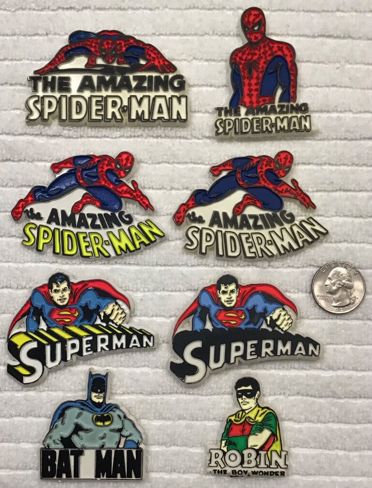 BATMAN ROBIN SUPERMAN & SPIDER-MAN RARE VINTAGE DC/ MARVEL 1970s ...