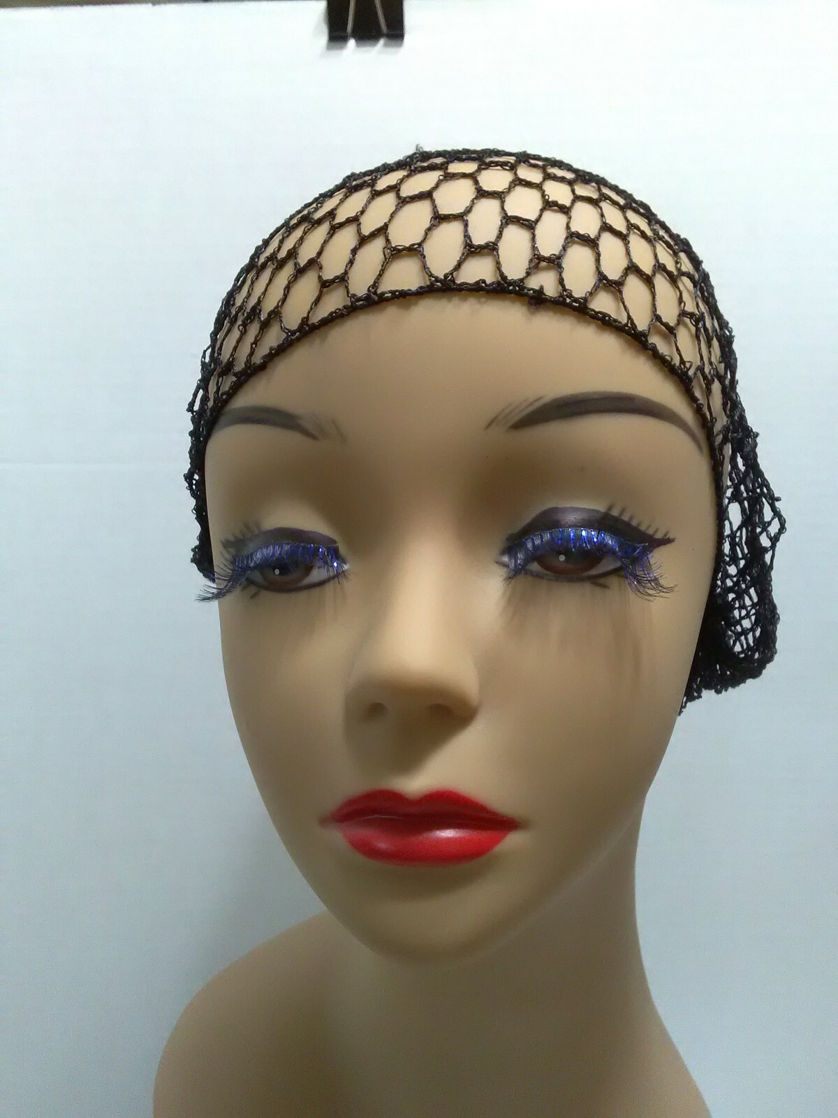 4 packs of thin black restaurant cooking snoods Hair net Cap elastic ...