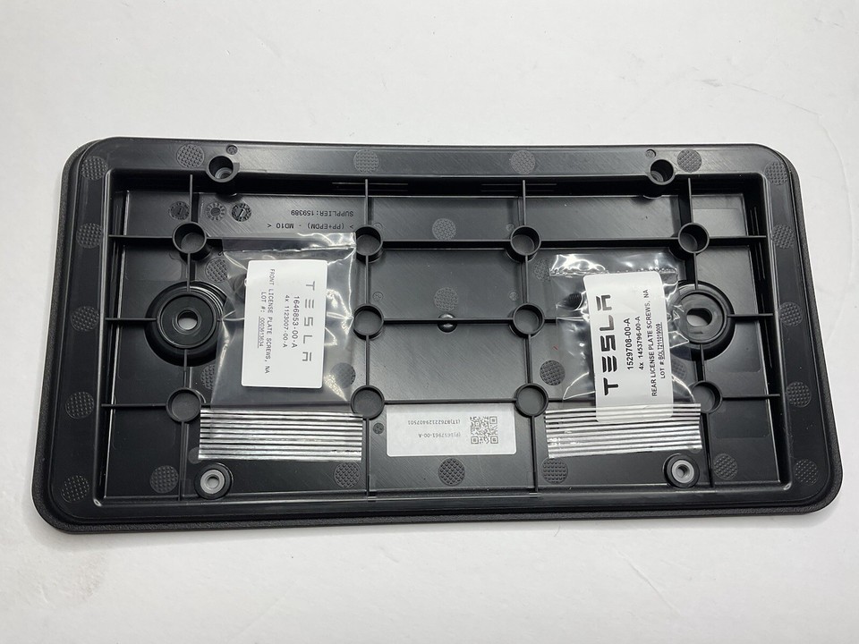 Tesla Model X Rear Trunk Lift Gate License Plate Bracket Mount 1657961 ...