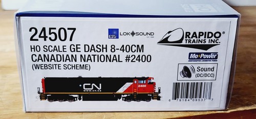 RAPIDO 24507 HO Scale CANADIAN NATIONAL RR GE Dash 8-40CM #2400 ...