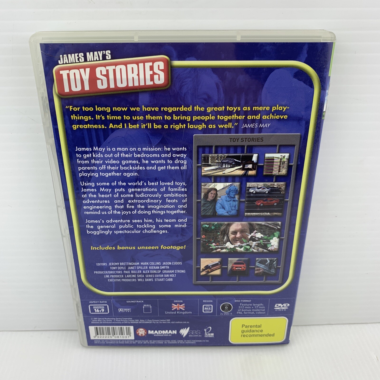 James May's Toy Stories (DVD, 2008) SBS 2 Disc Set Region Free ...