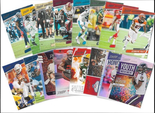2020 Prestige Football Base*Inserts*Colors Complete Your Set Free ...