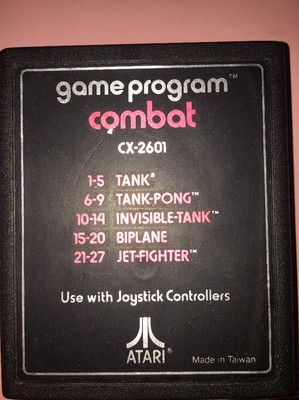 GAME PROGRAM COMBAT ATARI CX 2601 | eBay