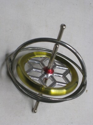 vintage Gyro gyroscopic balance toy main part rotating rotation science ...