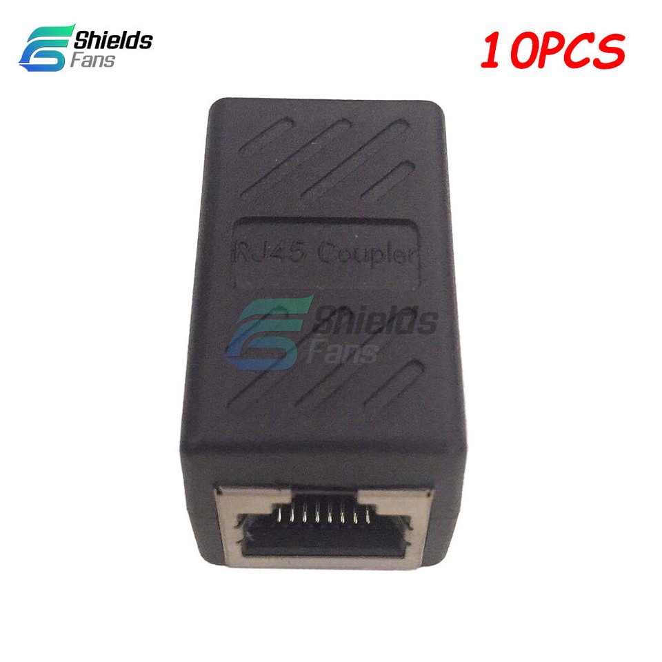 10x RJ45 Coupler Cat6/5e Network Straight Connector Cable Extender ...