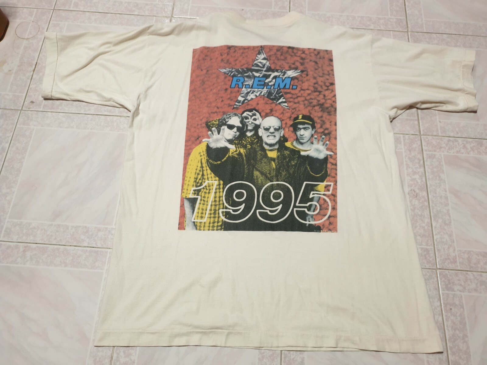 Rare Vintage 90s 1995 REM MONSTER Tour Concert T shir… - Gem