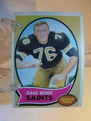 1970 Topps Football #101 - Dave Rowe RC - New Orleans Saints 70-210 | eBay