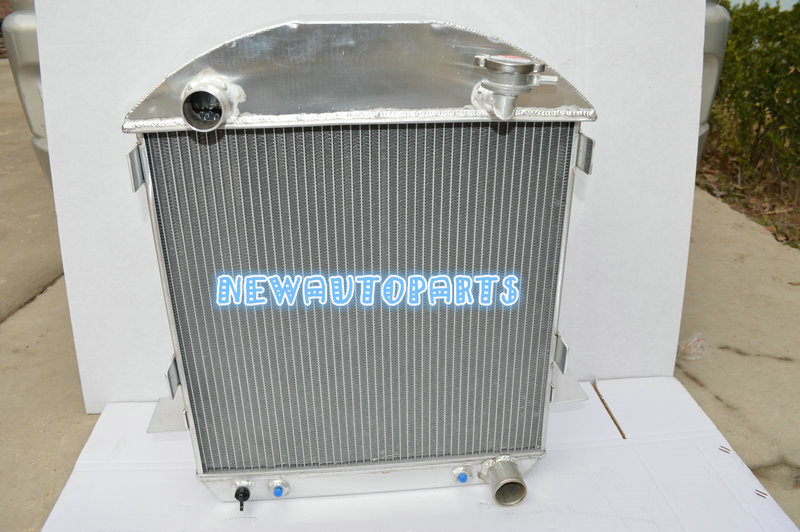 Aluminum Radiator + Fan For 1924-1927 25 26 Ford Model T Bucket Chevy ...