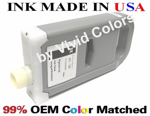 Adaptable Cartridge canon PFI-704 BK Black Pigment Ink ipf 8300 ipf ...