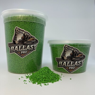 MODEL RAILROAD BALLAST TRAIN DIECAST CONSTRUCTION - BRIGHT GREEN MEDIUM ...