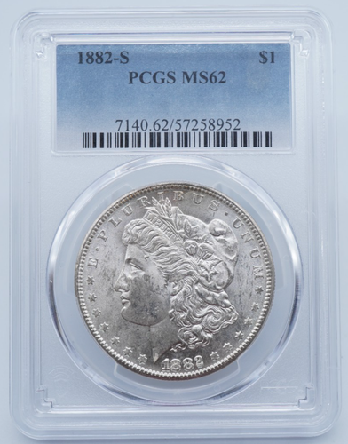 1882-S Morgan Silver Dollar PCGS MS62 - U2054 | eBay