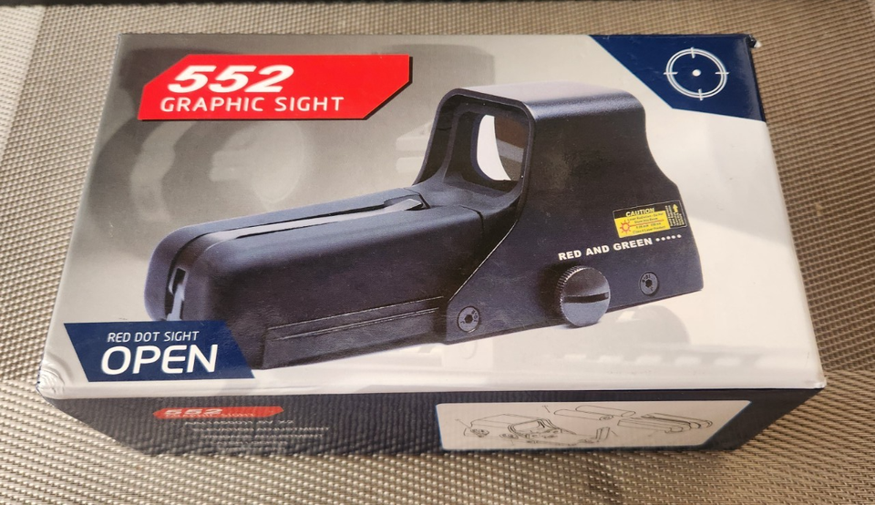 552 Red Green Dot Holographic Reflex Sight Scope Tactical Hunting 20mm ...