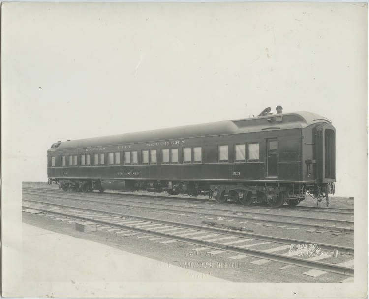 Kansas City Southern Coach Diner Car 53 Railway OLD PHOTO | eBay