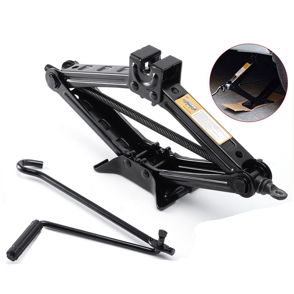 2 Ton Scissor Jack Handle Crank Tire Wheel Jack Car Van Garage Tools ...