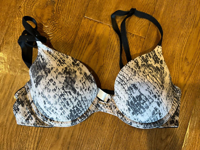 Pink brand bra in black and white , 32b | eBay