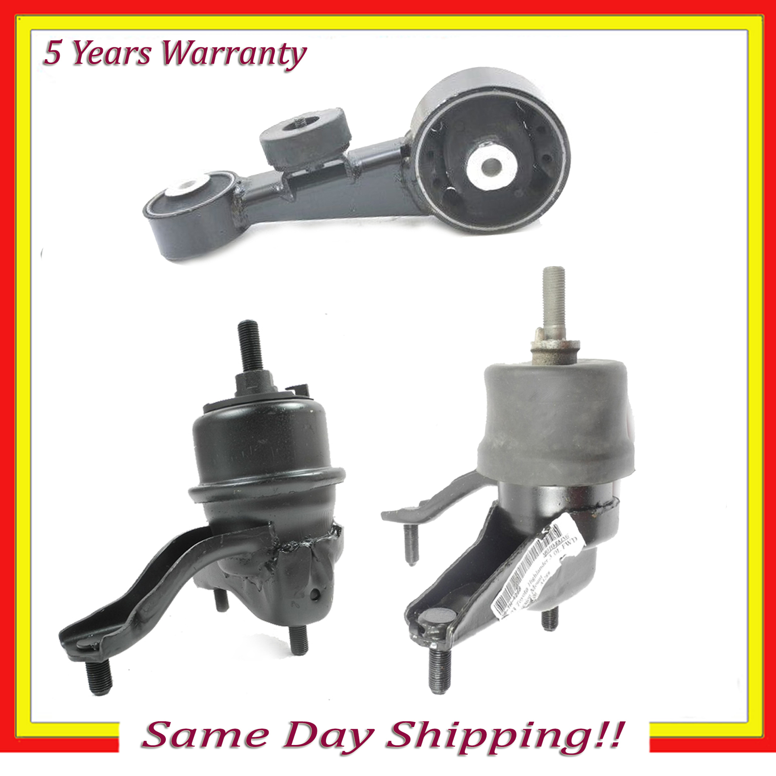 Engine Motor & Trans Mount Set of 3PCS for 2007-2012 Lexus ES350 Base 3 ...