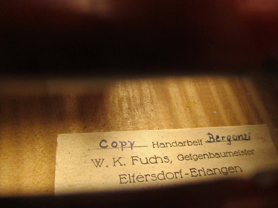 German violin made by Wenzel Fuchs , Erlangen Germany circa 1950. | eBay