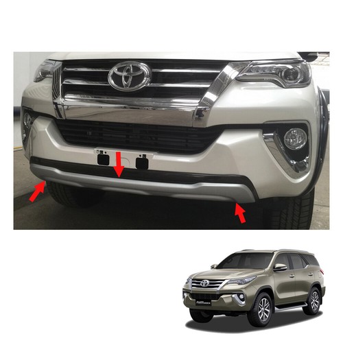 Front Cladding Under Bumper Silver Trim For Toyota Fortuner Crusade PPV ...